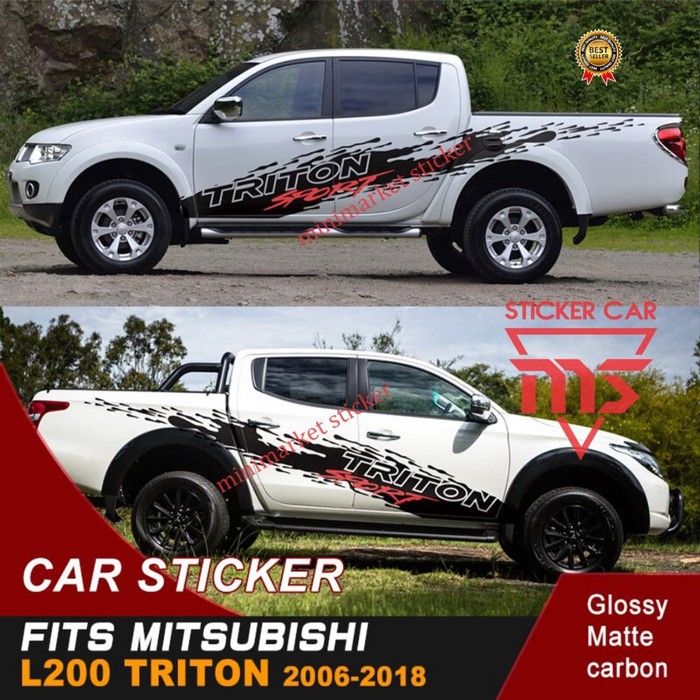 Jual STIKER TRITON STICKER MOBIL TRITON OFF ROAD SPORT LUMPUR SIDE BODY ...