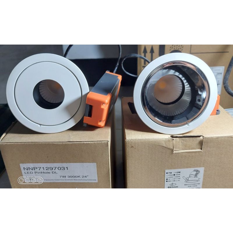 Jual Panasonic downlight Glareless, PinHole 7 watt warm white | Shopee ...