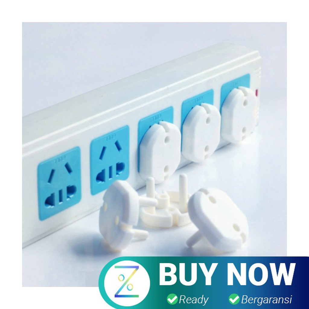 Jual Safety Socket Plug Listrik EU - White | Shopee Indonesia