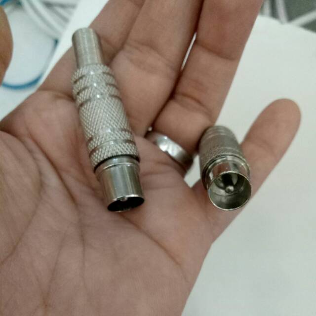 Jual Jek antena tv colokan antena bagus besi jek kabel antena (cowo ...