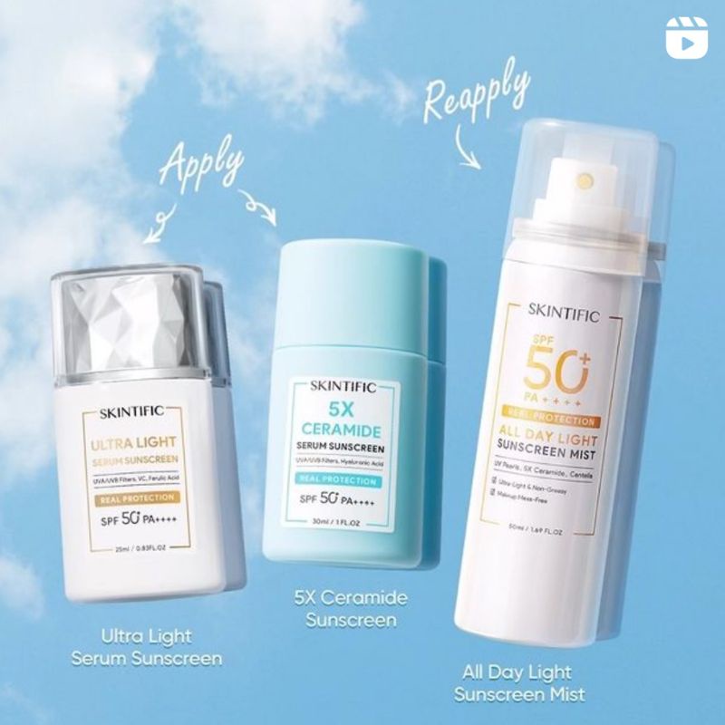 Jual SKINTIFIC SUNSCREEN GEL | SPRAY | ULTRA SPF 50+ PA++++ | Shopee ...