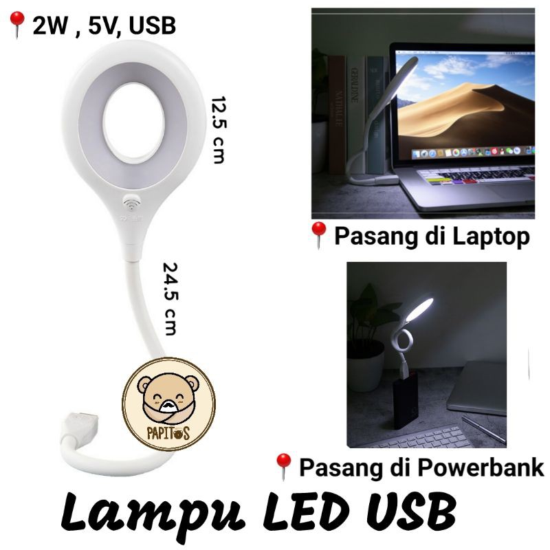 Jual Lampu USB/ Lampu USB panjang/ Lampu LED model ring/ Lampu LED ...