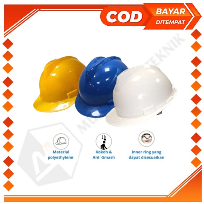 Jual Helm Topi Kerja Proyek Helm Safety Helmet Cocok Buat Pekerja ...