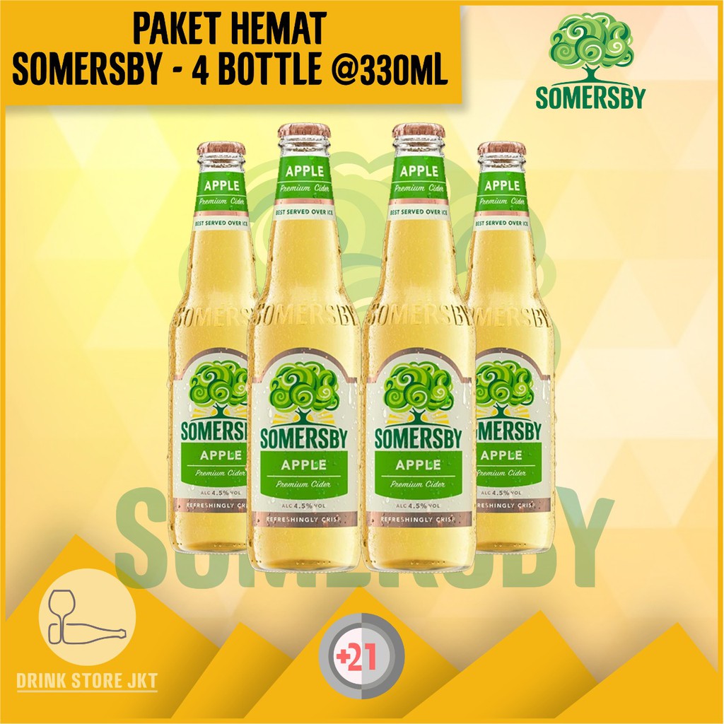 Jual Paket Hemat - Somersby Apple Cider - 330 ML (4 Bottle) | Shopee Indonesia