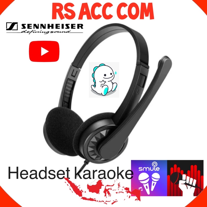 Jual Headset mic karaoke smartphone youtube bigo live dan smule karaoke ...