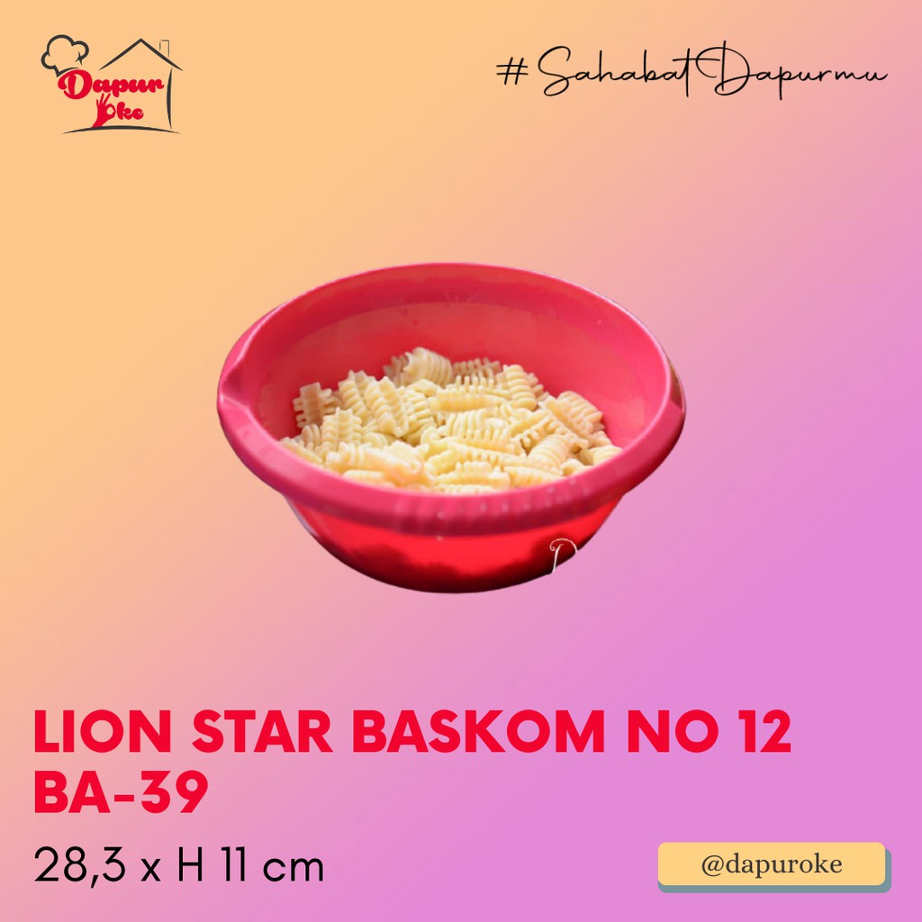 Jual Lion Star Baskom No 12 BA-39 / Selly Round Basin | Shopee Indonesia