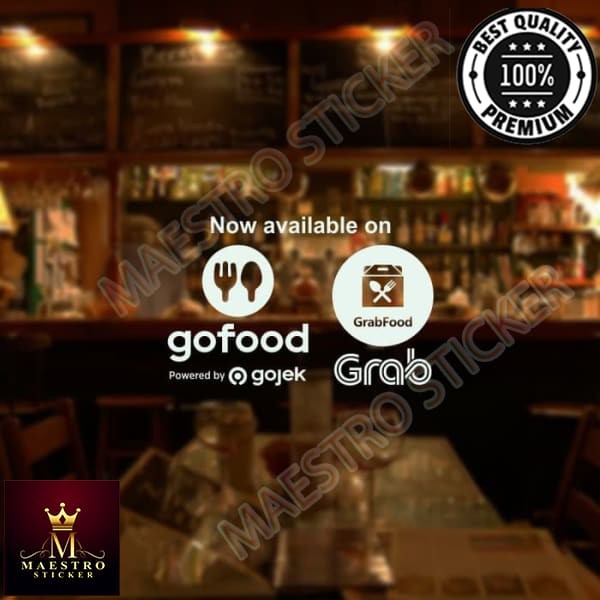 Jual Cutting Stiker Now Available Online Sticker Kaca Dinding Resto ...