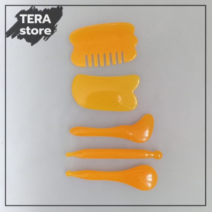 Jual TCM set gua sha alat kerikan pijat refleksi totok meridian ...