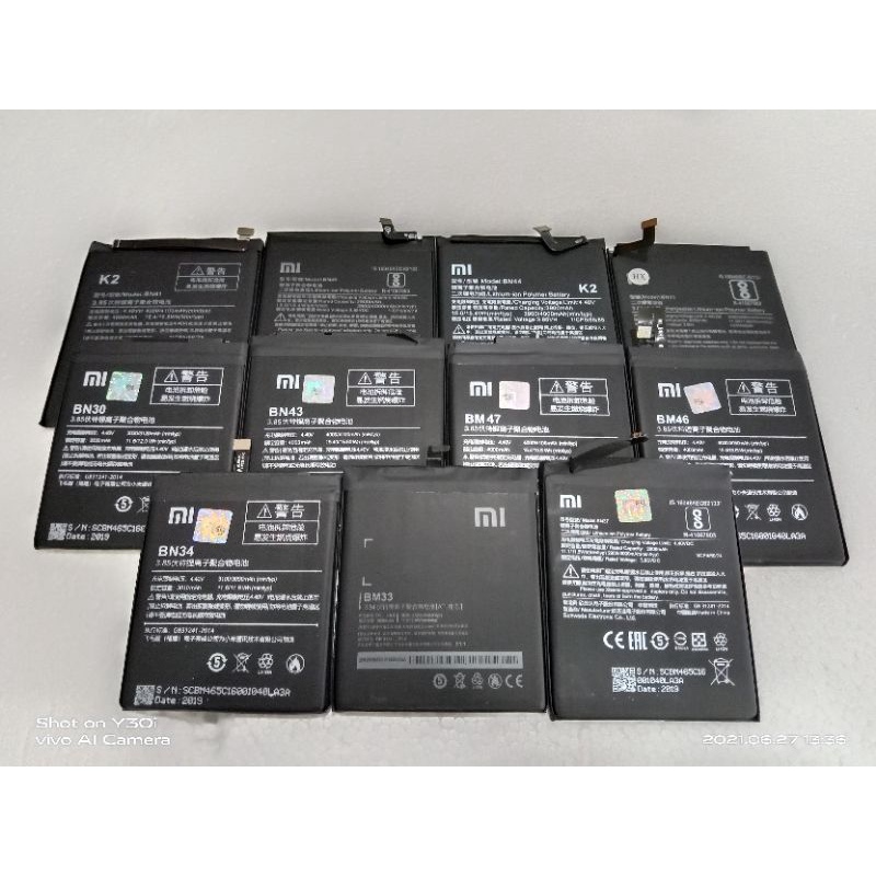 Jual BATRE XIAOMI ORIGINAL 99% BM33 BN46 BN44 BN34 BM46 BM47 BN41 BN30 ...