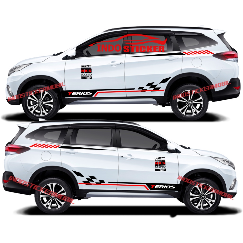 Jual TERBARU STICKER MOBIL DAIHATSU TERIOS CUTTING STICKER STIKER MOBIL ...