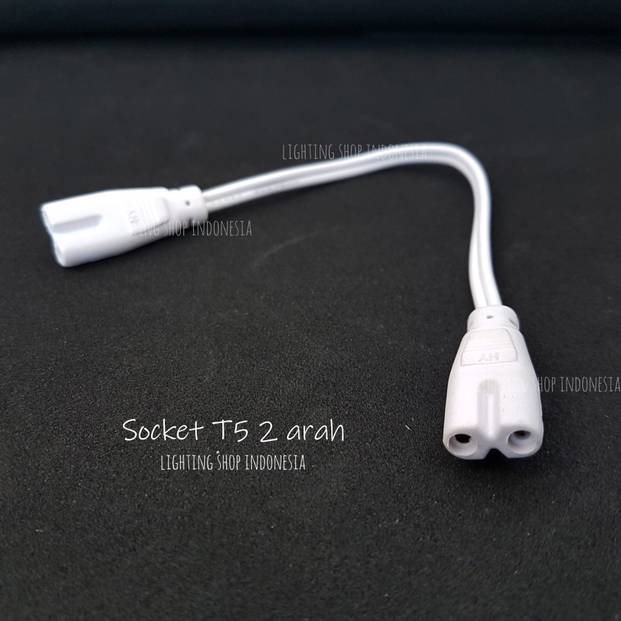 Jual Socket / soket T5 sambungan fiting kabel 2 Lampu konektor 8 ...