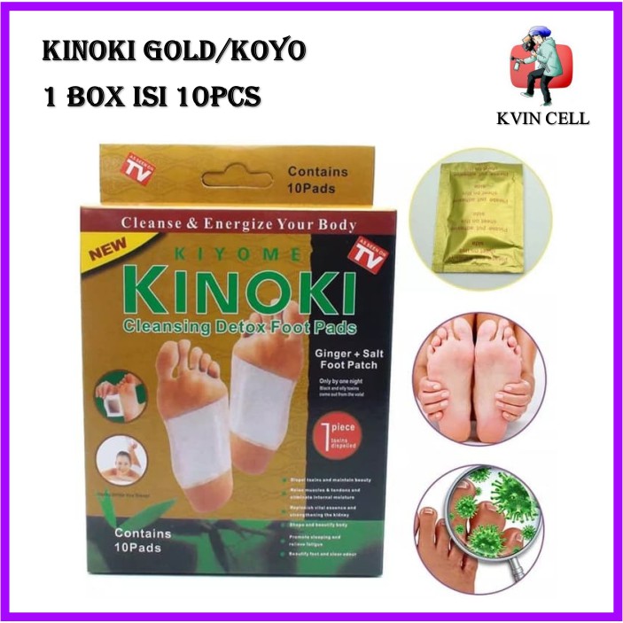Jual KV 1 Box isi 10pcs KINOKI GOLD / Koyo Kaki Ginger Plus Salt ...