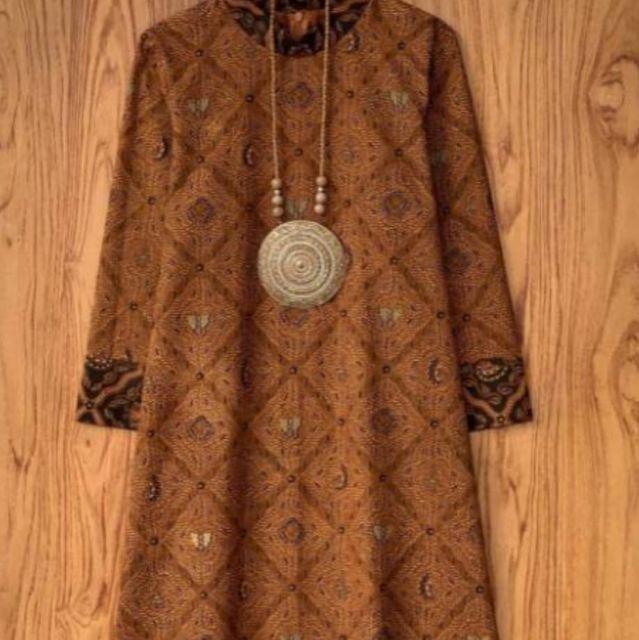 Jual TUNIK BATIK SOGAN SOLO | DRESS BATIK SOGAN ASLI SOLO S-XL | Shopee ...