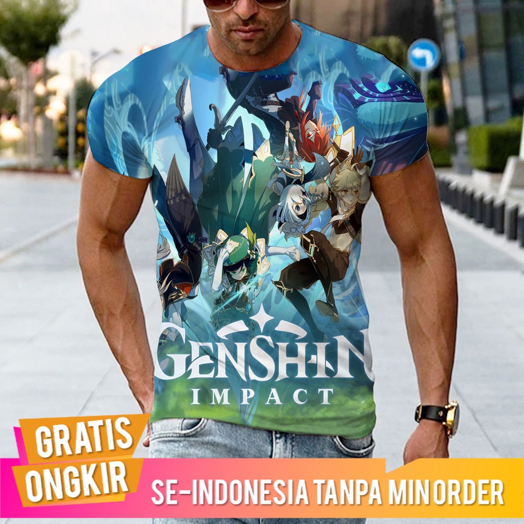 Jual Kaos Cowo 2022 Amerika Street Tren Kartun Animasi Karakter Seri Pria 3DT T-shirt Top ...