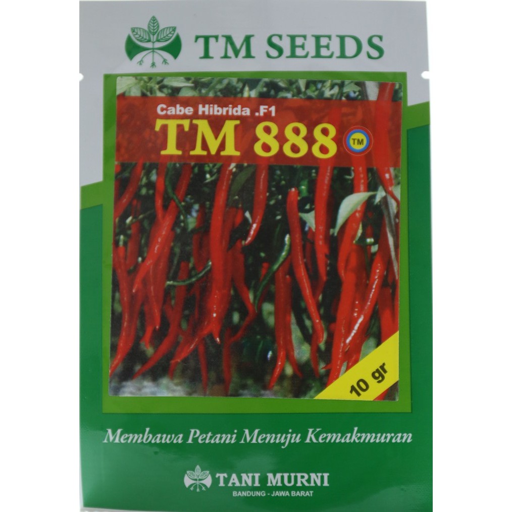 Jual Bibit Cabai TM 888 Cabe Hibrida F1 Tani Murni Indonesia - 10 Grm ...