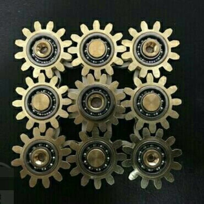 Jual 9 Bearings Wheel Gears Fidget Spinner Electric Saw Metal Hand Toys ...