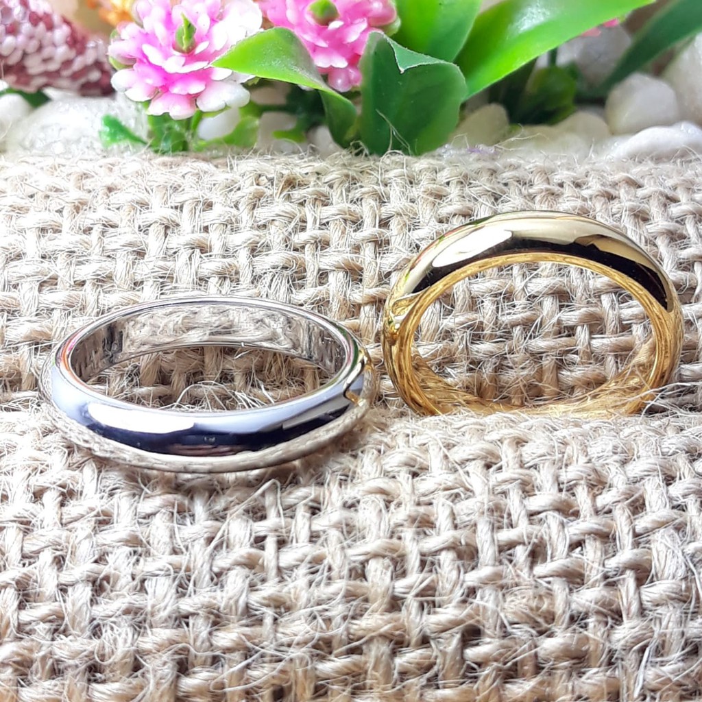 Jual [C02] Cincin Nikah Couple Premium Emas & Perak 950 Sepasang Ring ...