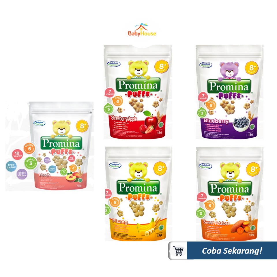 Jual Promina Rice Puffs 15 Gram | Shopee Indonesia