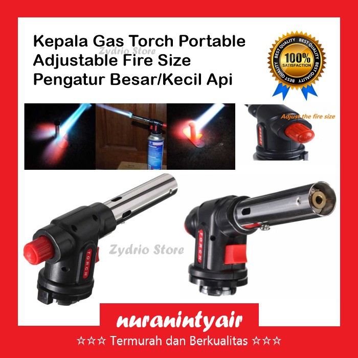 Jual Gas Torch Portable / Kepala Korek Instant Las Tembak Butane / Flame Gun Gas Portable ...