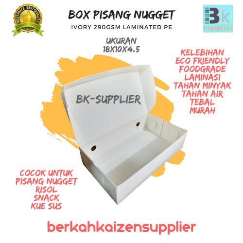Jual Box Pisang Nugget Laminating 1pcs / Dus Nugget / Tempat Nugget ...