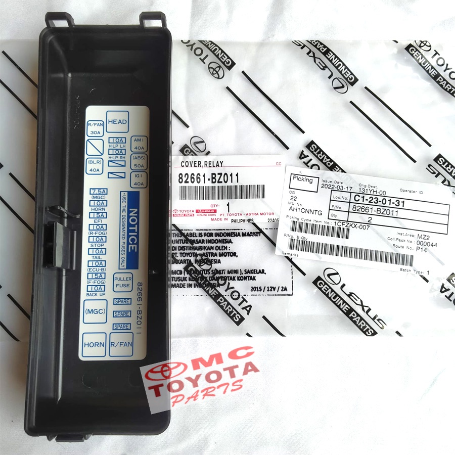 Jual Cover Tutup Atas Rumah Box Relay / Sekring Avanza Xenia Old 82661 ...