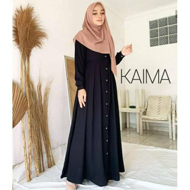 Jual Tokogo.id - Gamis Kaima Rinjani Kancing Rempel Jumbo Busui ...