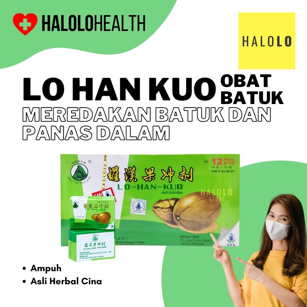 Jual LO HAN KUO Infusion Obat Batuk Sakit Tenggorokan Herbal Asli Cina ...