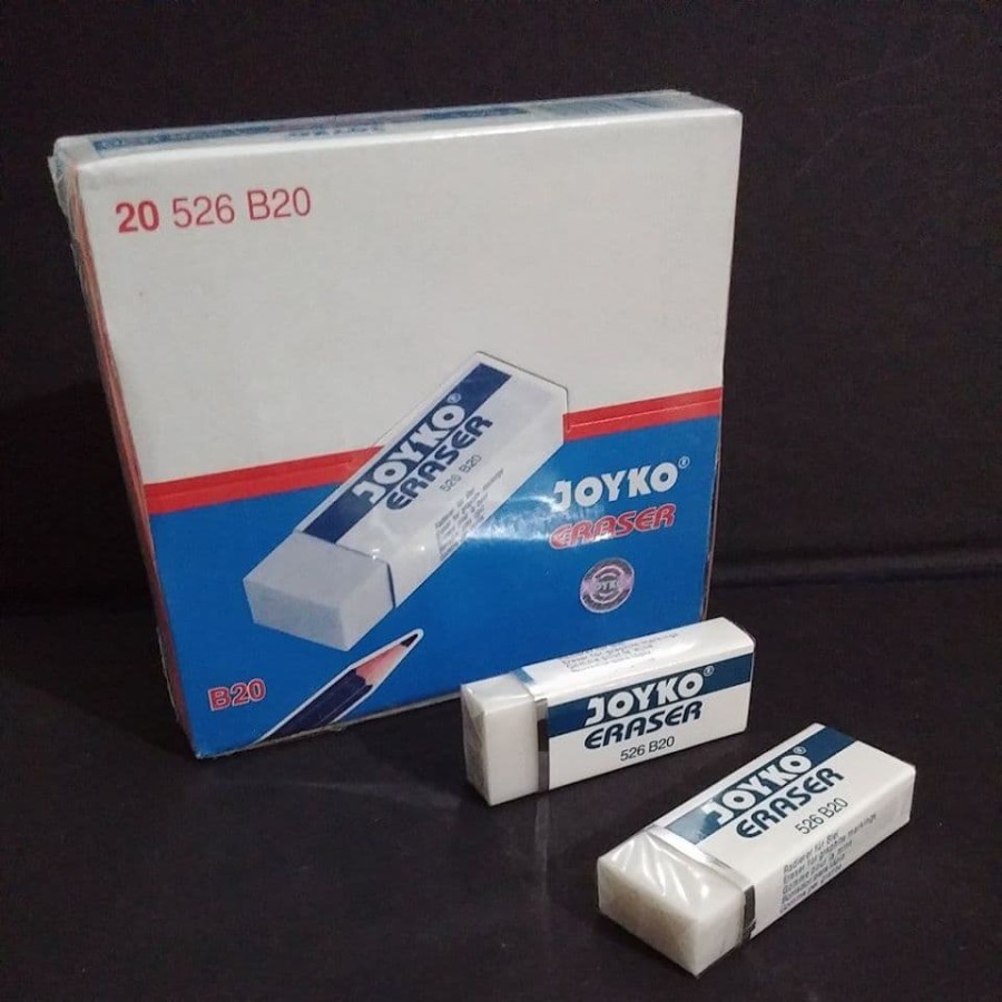 Jual Penghapus JOYKO Besar Putih/Eraser Joyko B20P/Hapusan Stip Joyko ...