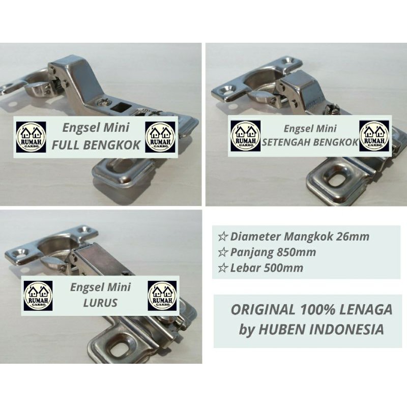Jual Engsel Sendok MINI 26mm / Engsel Sendok Lemari Pintu KECIL Lurus ...
