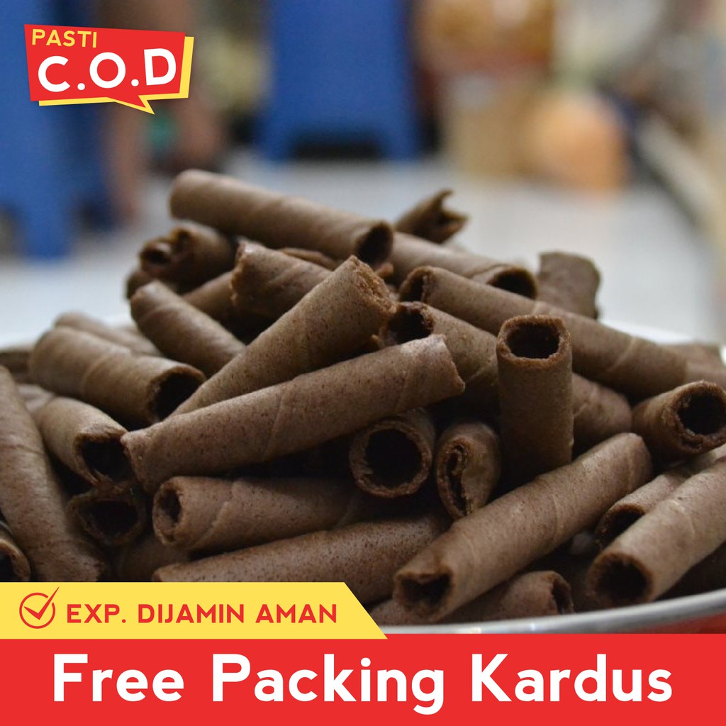 Jual Snack Barcelona astor mini / wafer roll 125 gram rasa coklat ...