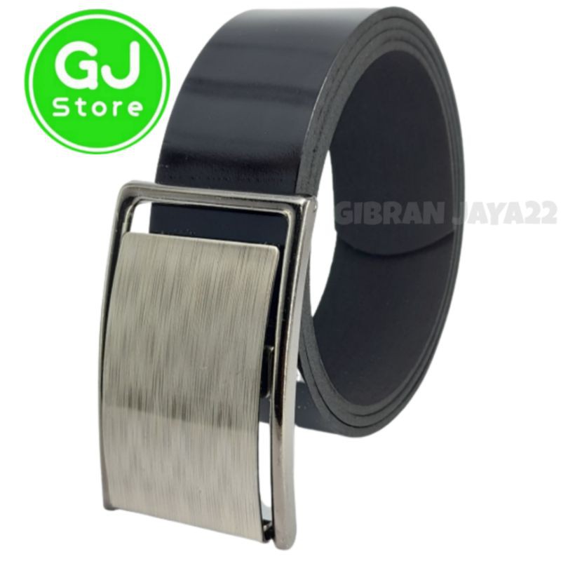 Jual Gesper Ikat Pinggang Pria dan Wanita Fiber Hitam Polos Stainless ...
