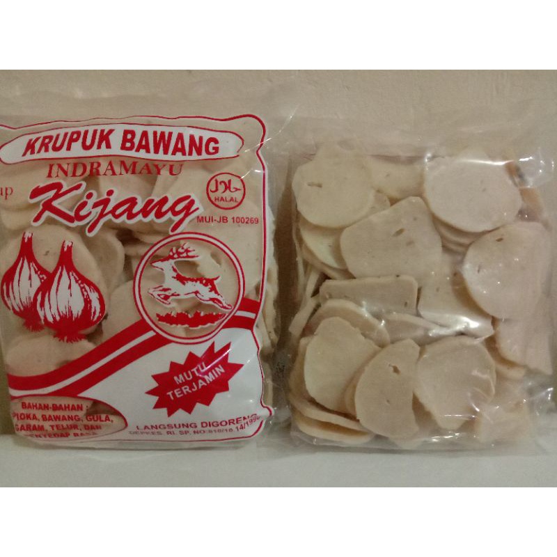 Jual Kerupuk Bawang Mentah Cap Kijang Khas Indramayu 200 gr | Shopee ...
