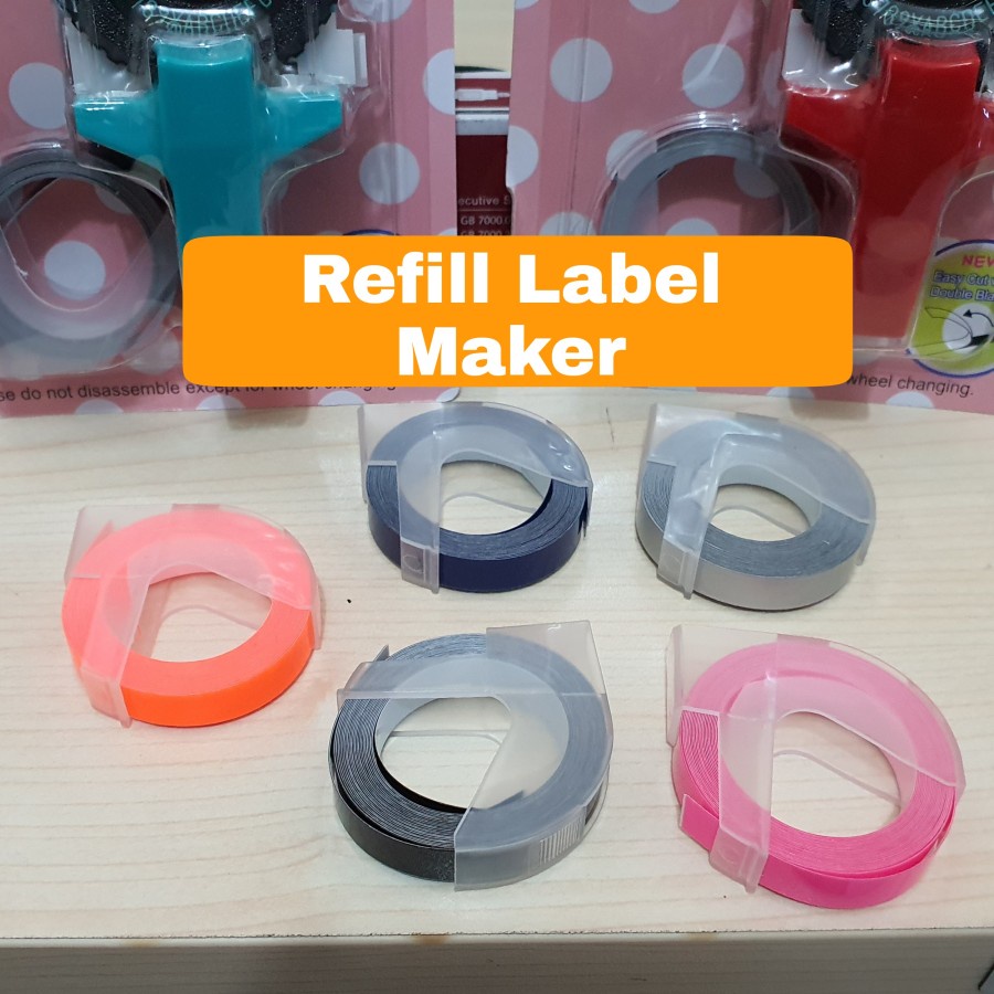 Jual NS - Refill Label Maker Emboss 3D Refill Stiker Label DIY | Shopee ...