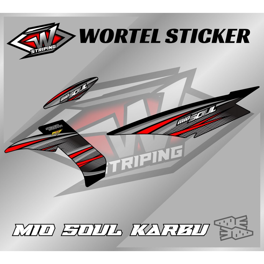 Jual Striping Mio Soul Karbu-Striping Stiker Hologram Motor Mio Soul ...