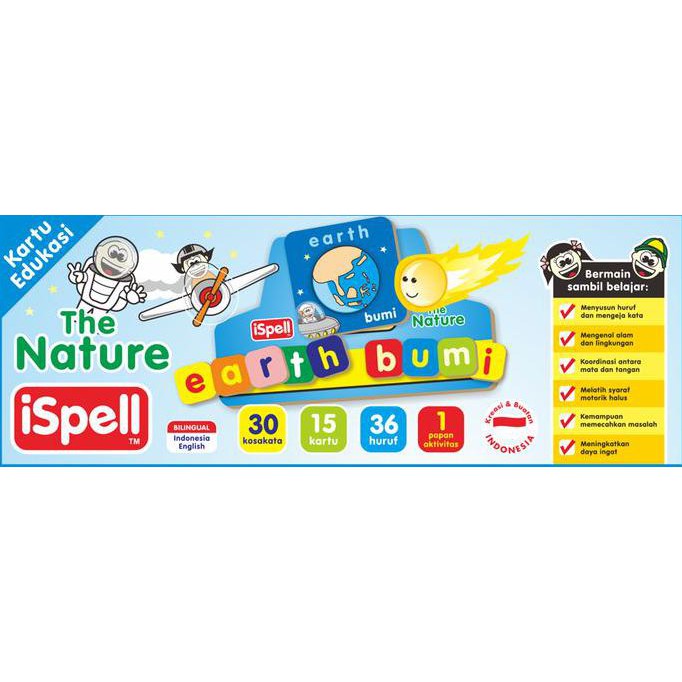 Jual MAINAN EDUKATIF / EDUKASI ANAK - ISPELL THE NATURE / ALAM SEMESTA TERBAIK | Shopee Indonesia