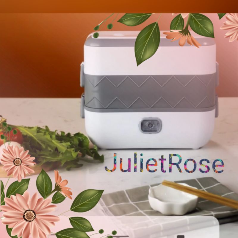 Jual Lunch Box Set Electric 4 Liners 2 susun Stainless Bento Box Kotak ...