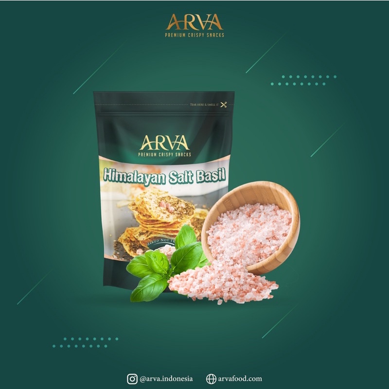 Jual ARVA Himalayan Salt Basil Crispy Tempe | Shopee Indonesia