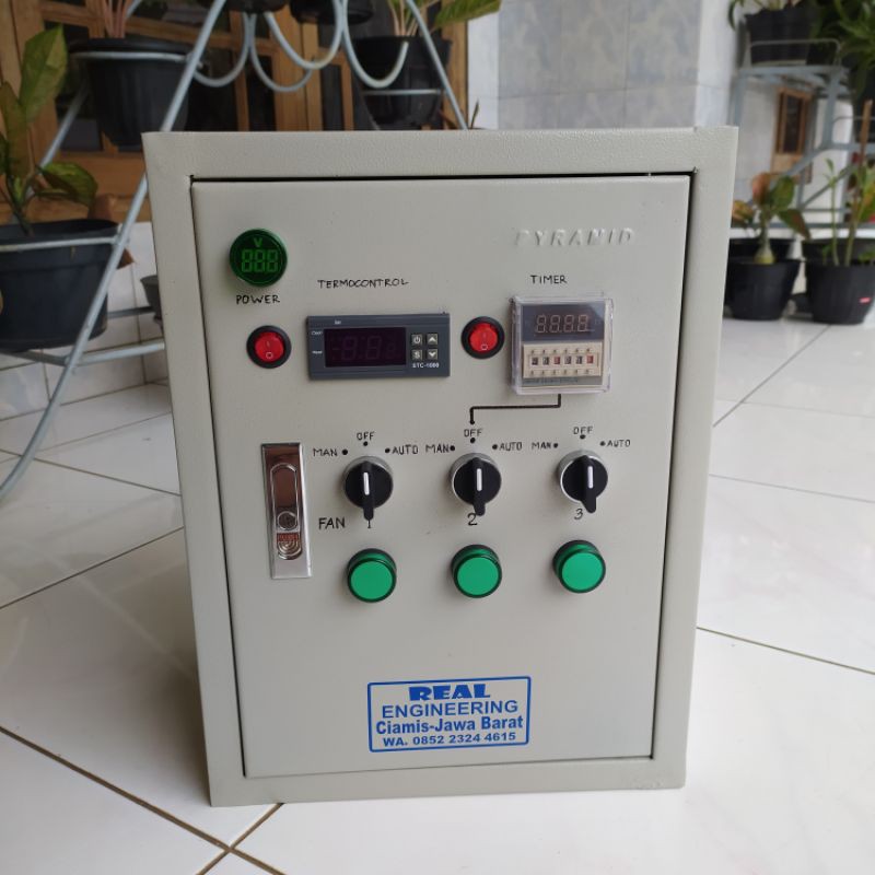 Jual Panel Blower Kandang Ayam Close House - 3 Blower - Listrik 1 Phase ...