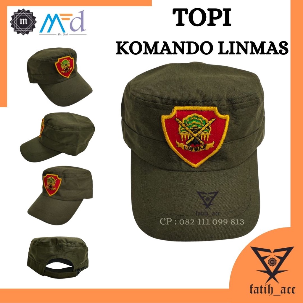 Jual MFD Topi Komando LINMAS Topi lapangan LINMAS KOMANDO | Shopee ...
