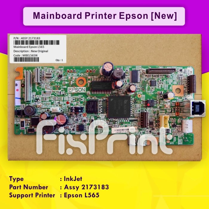 Jual Mainboard Motherboard Printer Epson L565 l565, Logic Board Printer ...
