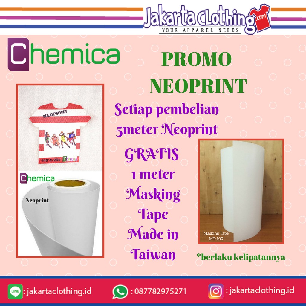 Jual Promo Printable Chemica/ Neoprint/ Printable/ Polyflex Printable ...