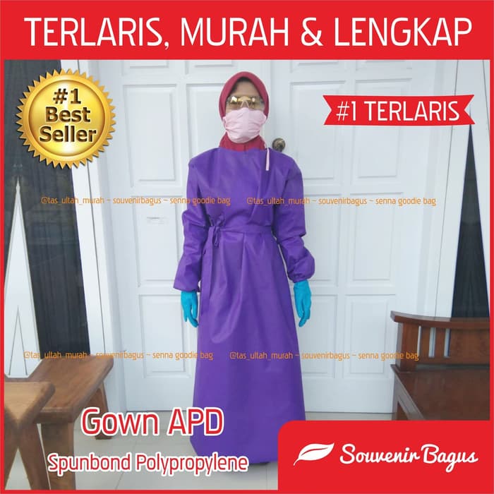 Jual APD GOWN Alat pelindung diri baju untuk tenaga medis Dokter ...