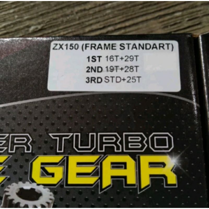 Jual Gigi Rasio QTT Ninja 150 Frame Standar 201 QTT Racing | Shopee ...