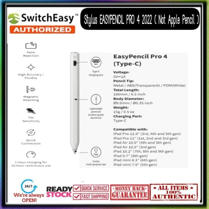 Jual Stylus Switcheasy EASYPENCIL PRO 4 2022 ( Not Apple Pencil ...