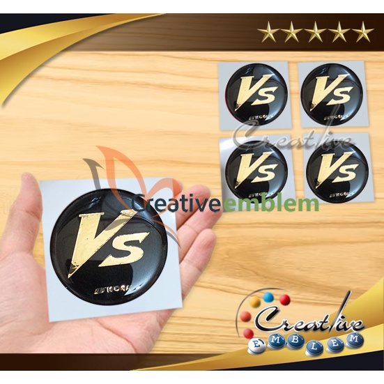 Jual Sticker Timbul Tutup Dop Velg VS WORK 4 Pcs | Shopee Indonesia