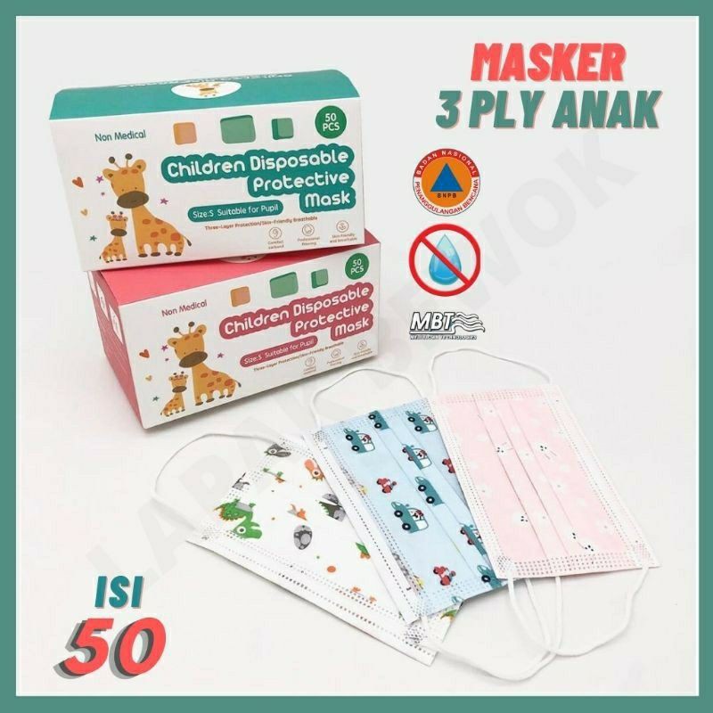 Jual [AJS] Masker Anak Motif/Masker Anak 3 Lapis/Masker Anak Lucu ...