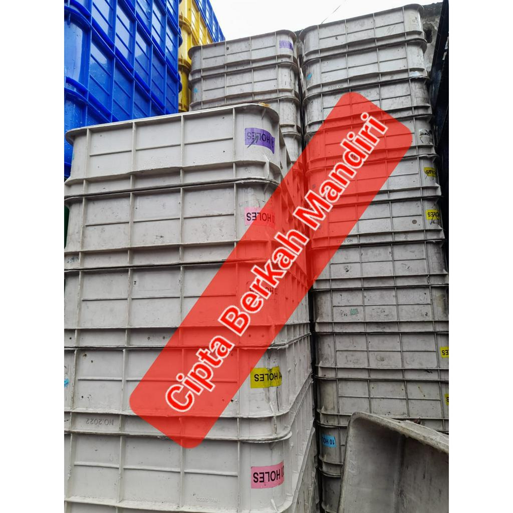 Jual Box plastik Bekas Bak kontener Bekas Box container Biru | Shopee ...