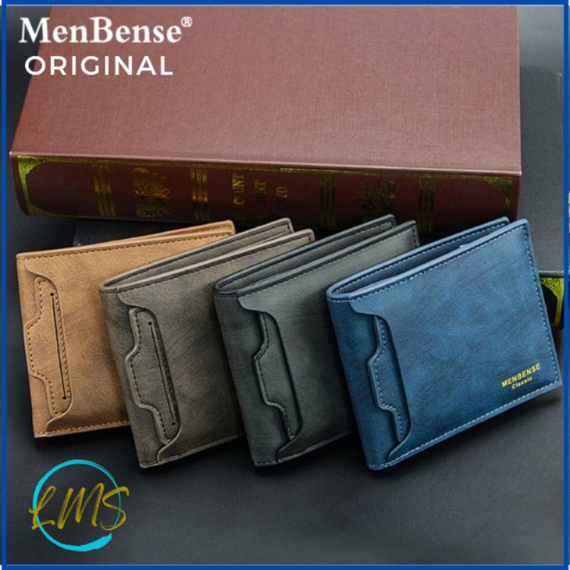 Jual Dompet Lipat Pria Kulit Branded MENBENSE ORIGINAL | Shopee Indonesia
