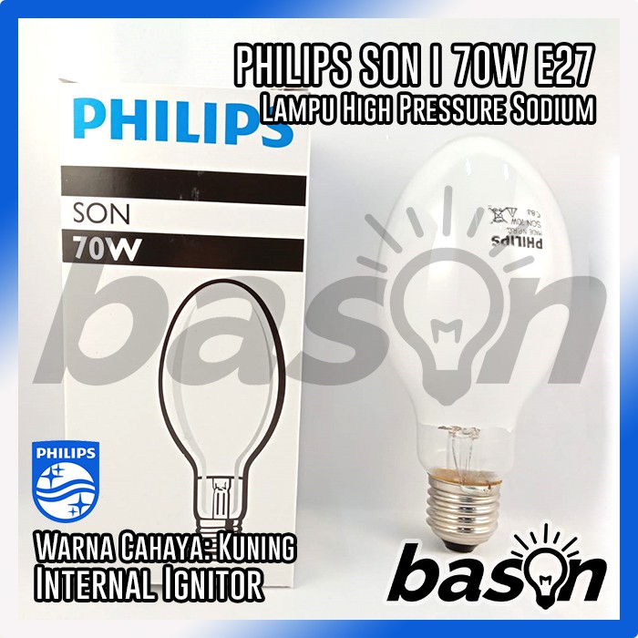 Jual PHILIPS SON 70W I E27 - Internal Ignitor - Lampu Sodium | Shopee ...