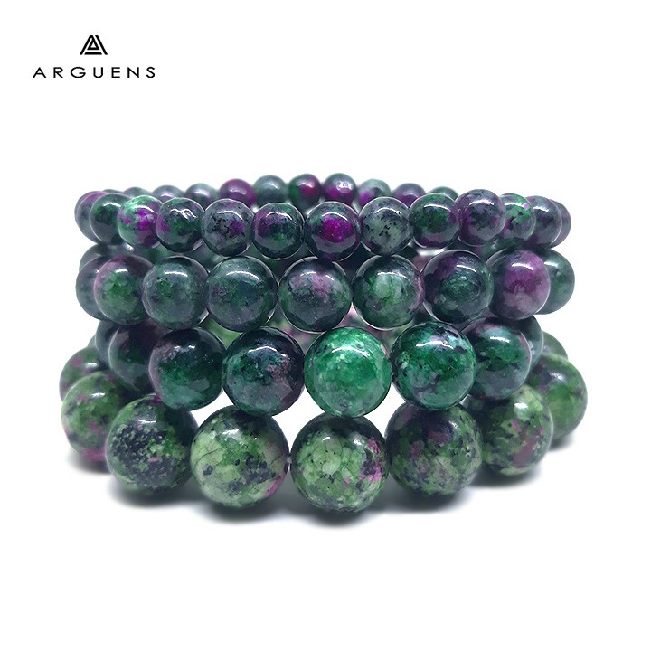 Jual Gelang Ruby Zoisite ( Anyolite ) Batu Alam Asli - Natural Gemstone ...